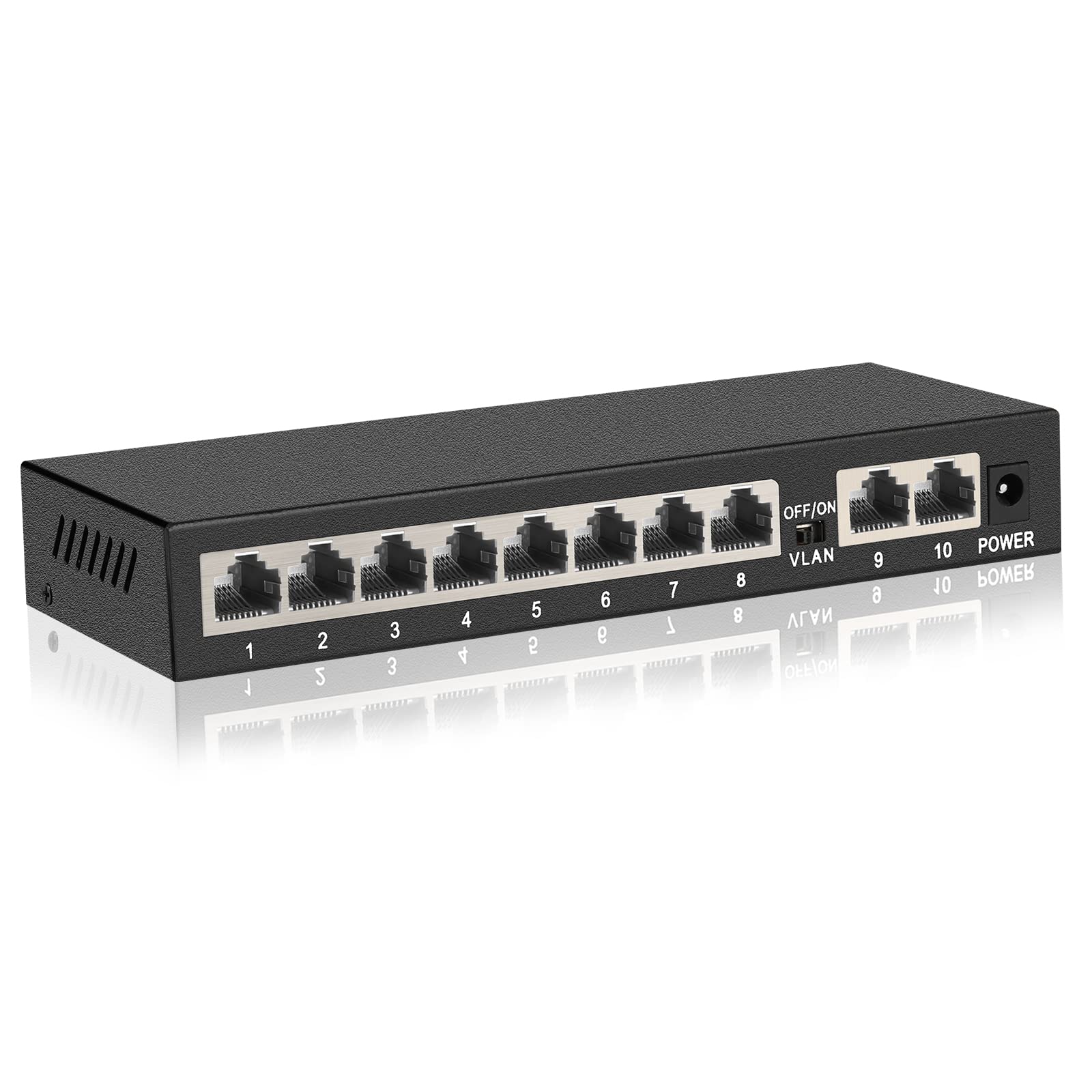 Mua ienRon 10 Port Gigabit Switch, 8 Gigabit Ports + 2 Gigabit Uplink ...