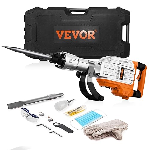 VEVOR Demolition Jack Hammer, MAX 3500W Jack Hammer Concrete Breaker ...