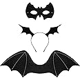 Amazon.com: Halloween Bat Costume Accessory Bat Ears Headband and Bat ...