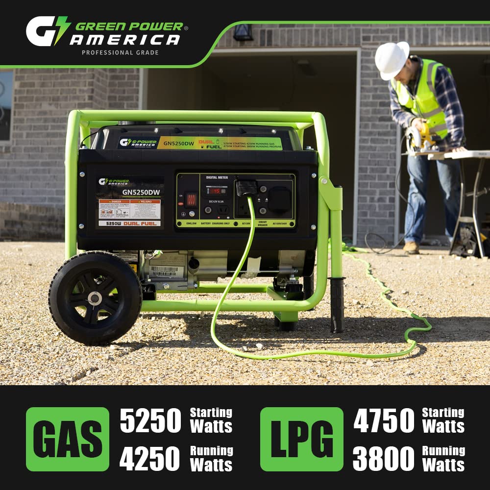 Mua Green-Power America Dual Fuel Portable Generator 5250 Watt Gas or ...