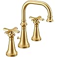Moen Colinet Brushed Gold Traditional Two-Handle Widespread High-Arc ...