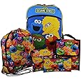 Amazon.com | Sesame Street Boys Girls 5 piece Backpack Lunch Bag and ...