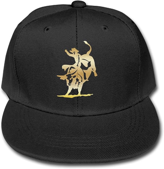 Bull Rider Riding Rodeo Gold Logo Kids Baseball Cap Black : Amazon.ca ...