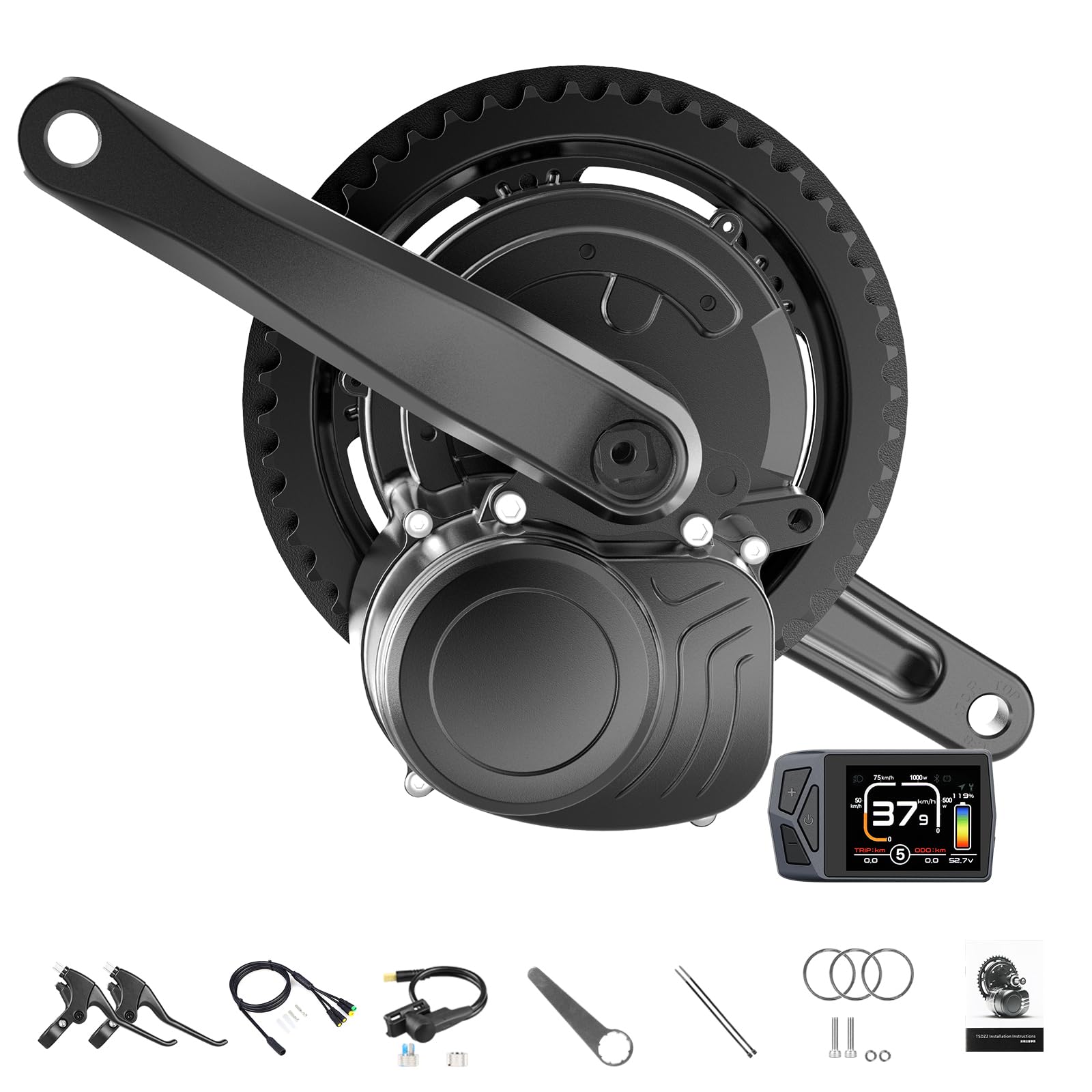 Mua Varstrom Tong-Sheng TSDZ2B Mid Motor : 2024 New 48V 500W Mid Drive Kit - Optional Display ...