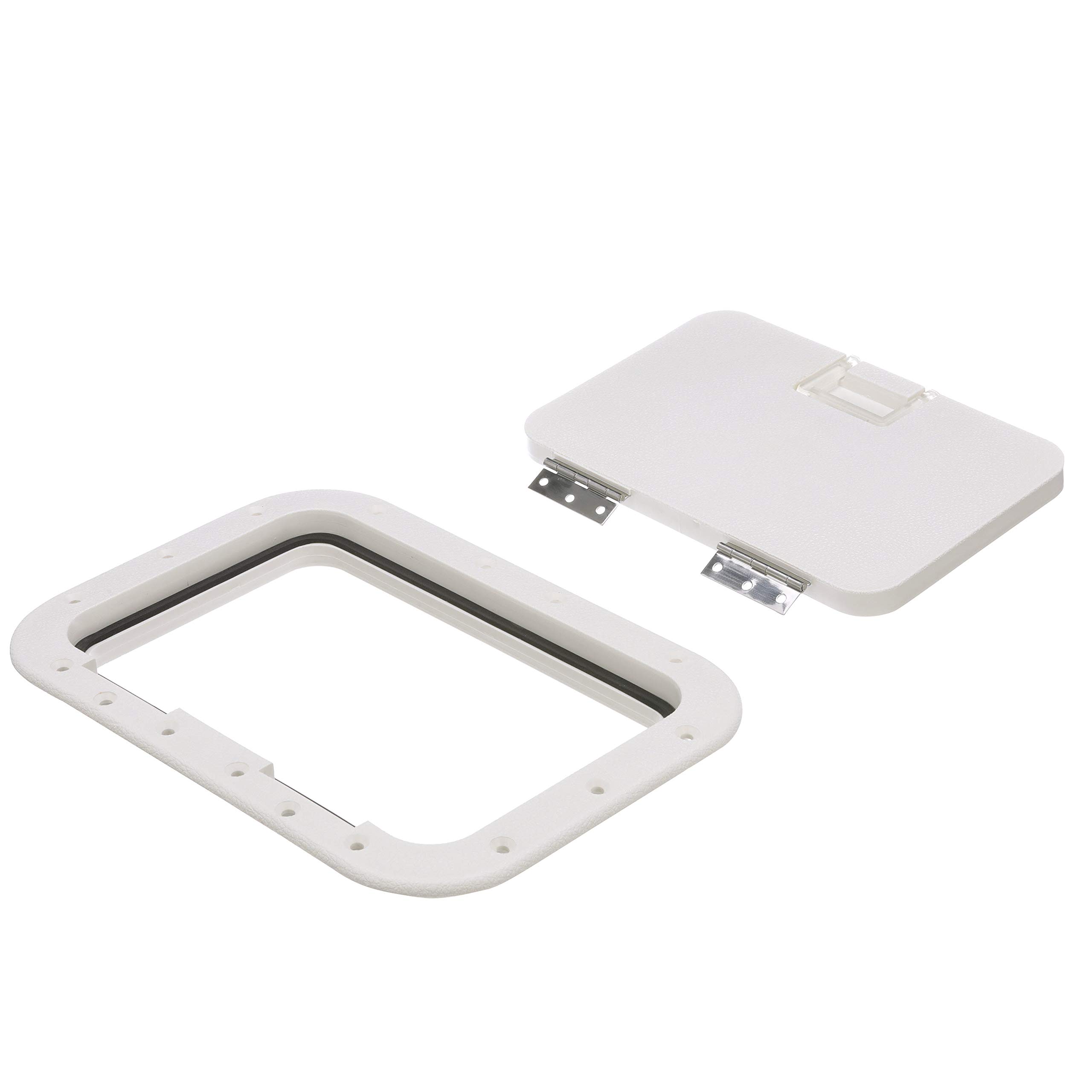 Seachoice White Hinged Hatch, 7 in. X 11 in. Inner Dimensions, Acetone ...