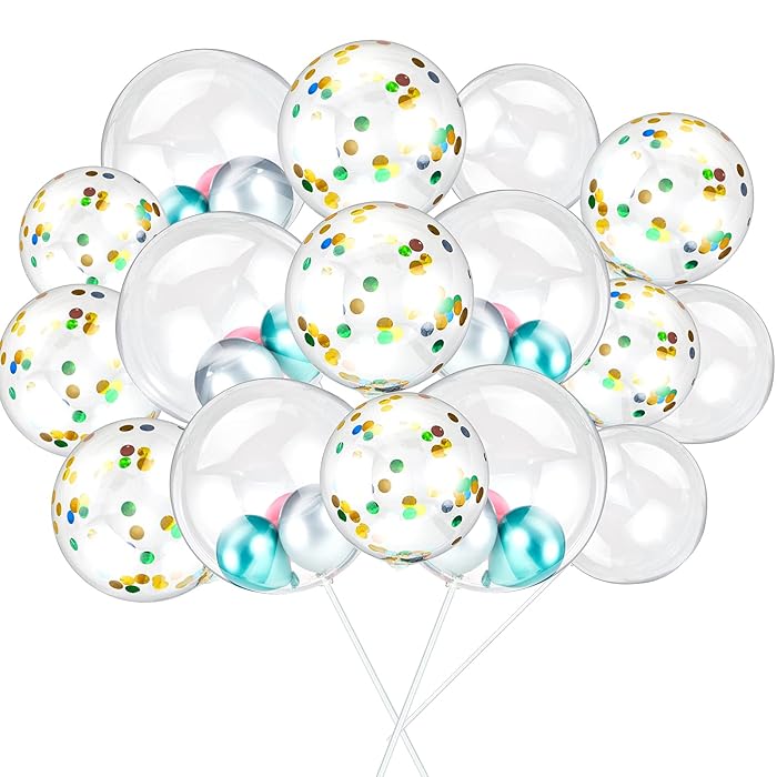 Buy 50 Pieces Transparent Bubble Bobo Balloons 12 18 20 Inch Helium ...