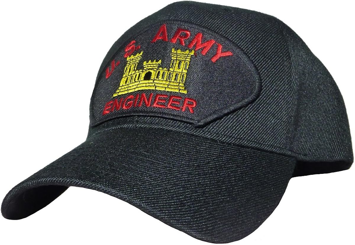 Military Productions US Army Engineer Cap Black at Amazon Men’s ...