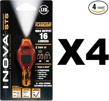 NEW Microlight Keychain Inova Emergency RED LED Keychain Flashlight ...