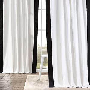 Amazon.com: HPD Half Price Drapes PRCT-VC1716-108 Vertical Colorblock Panama Curtain (1 Panel ...