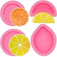 Amazon.com: Lemon Fondant Molds 4 Pcs, Summer Orange Fruit Chocolate ...