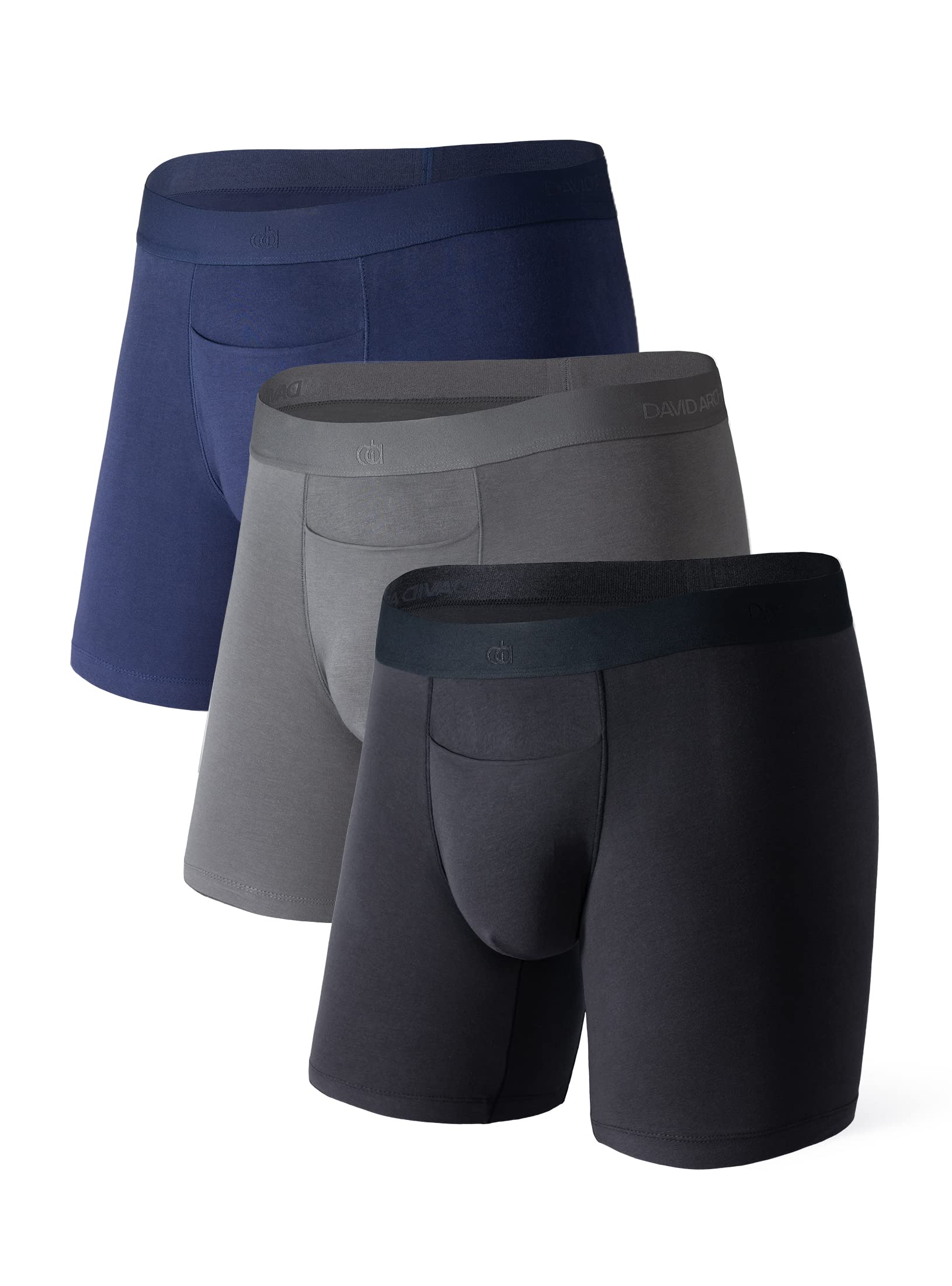 Mua DAVID ARCHY Mens Underwear Cotton Boxer Briefs with Pouch Ultra ...