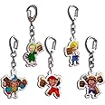 5 pcs/set One Piece Keychains For Backpacks Anime Zoro Luffy Sanji ...