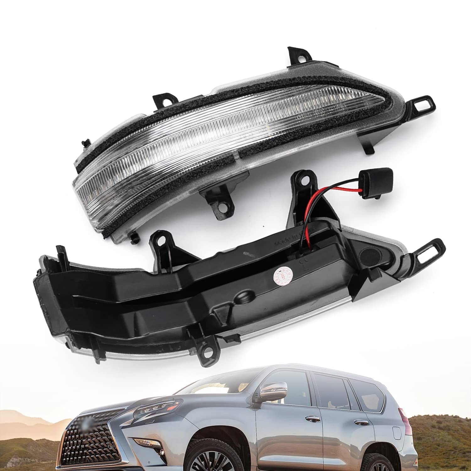 Mua Sequential LED Side Mirror Marker Lights Compatible w/Lex'us GX460 ...