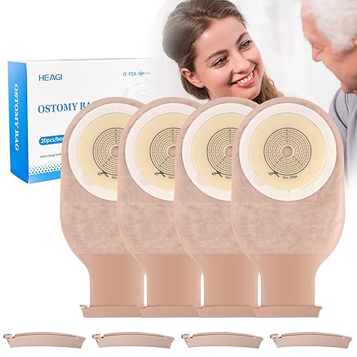 20 Pack Colostomy Bags, One Piece Ostomy Bag Ostomy Supplies, 15mm-60mm ...