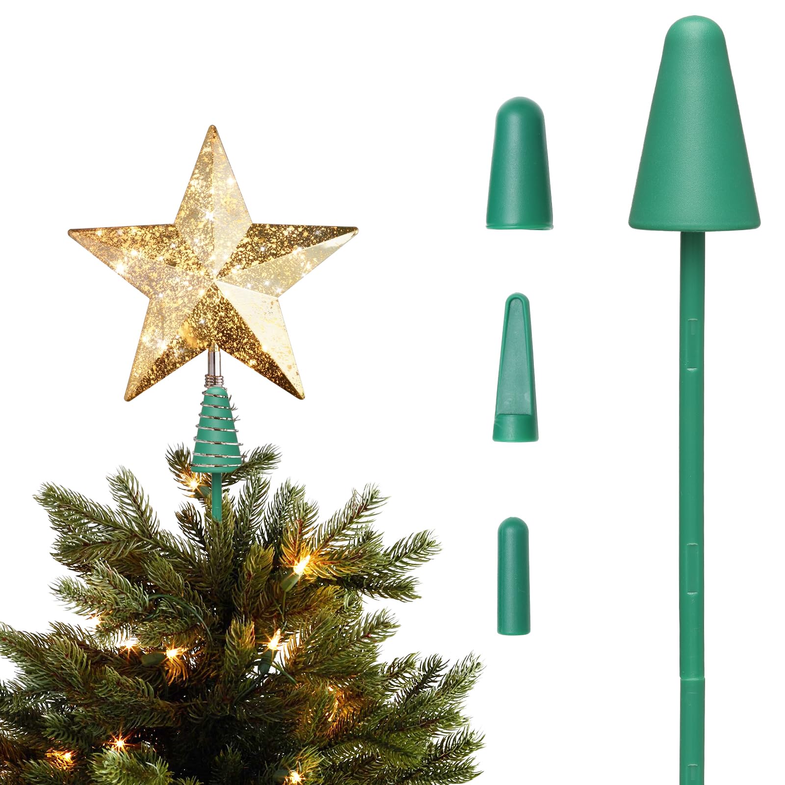 Tree Topper Holder for Christmas Artificial Real Trees, 4 PCS Xmas Tree ...