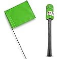 Amazon.com: Green Marking Flags 100 Pack - ACE Supply - 4x5-Inch Green ...