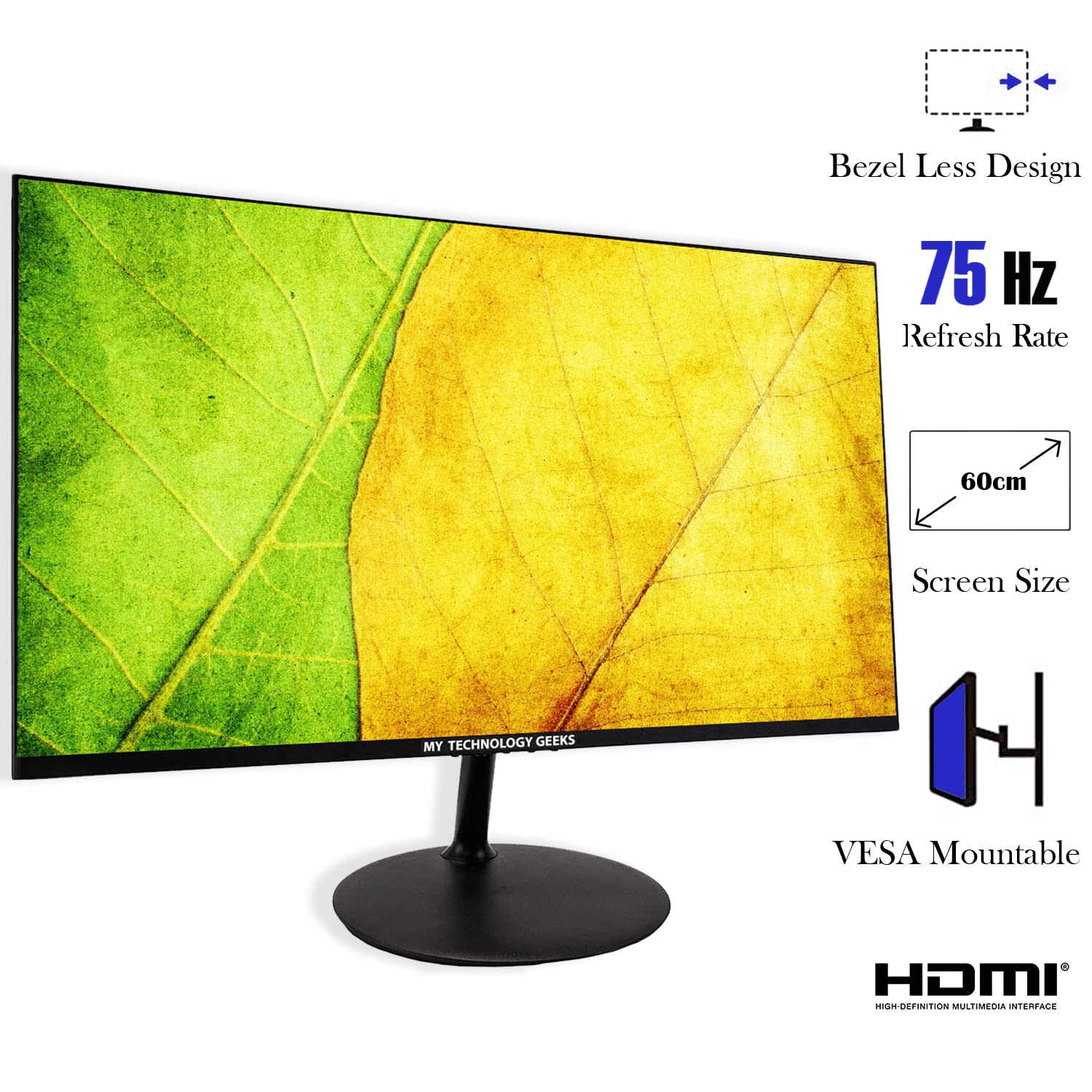 Mua MTG 24 inch 1080p LED Desktop Laptop Monitor - Full HD, 75Hz, 3ms ...