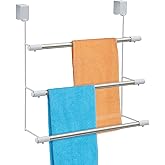 Amazon.com: Over The Door Towel Rack,304 Stainless Steel Towel Rack ...