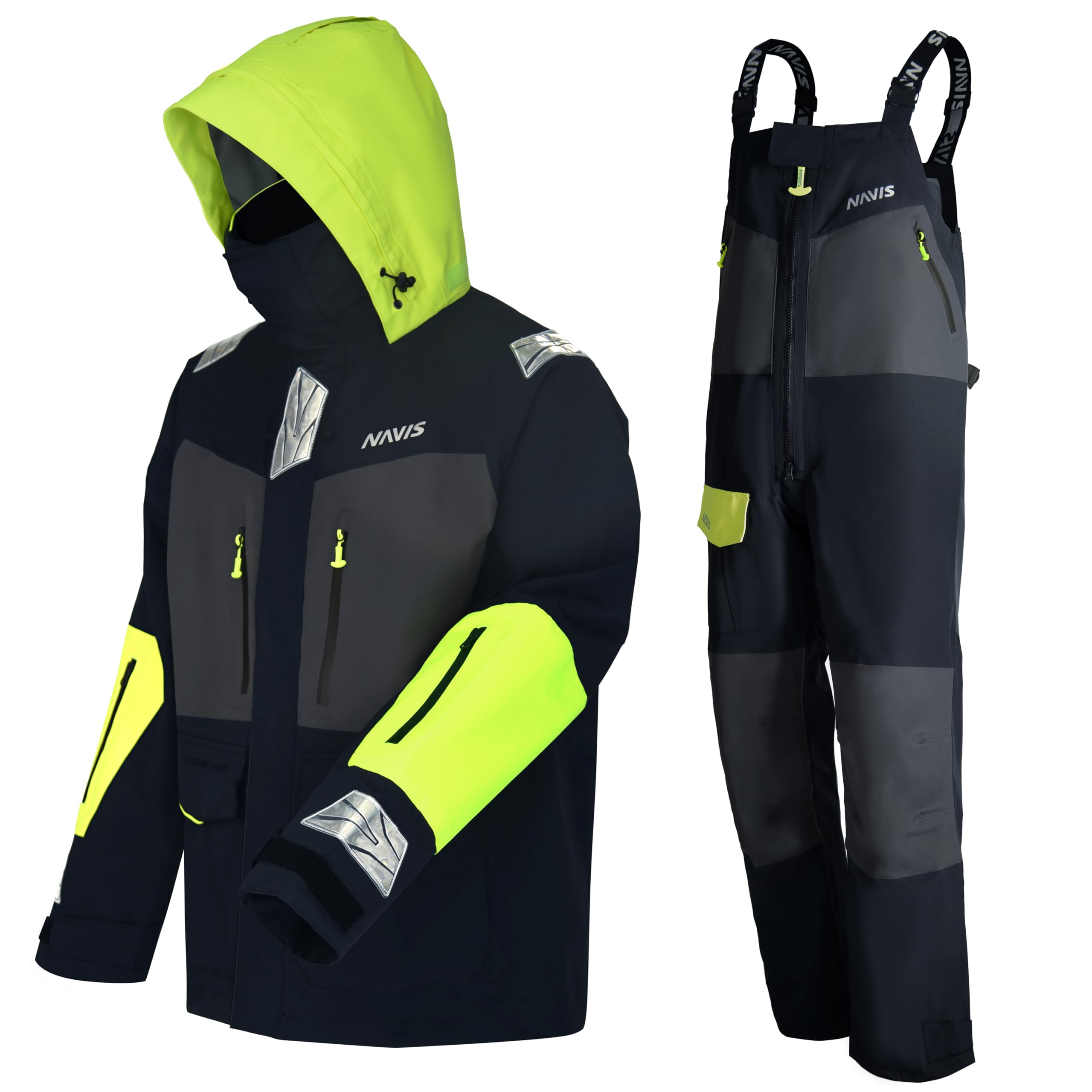 NAVIS MARINE Men's Sailing Suits Offshore Jackets & Pants YKK Zipper ...