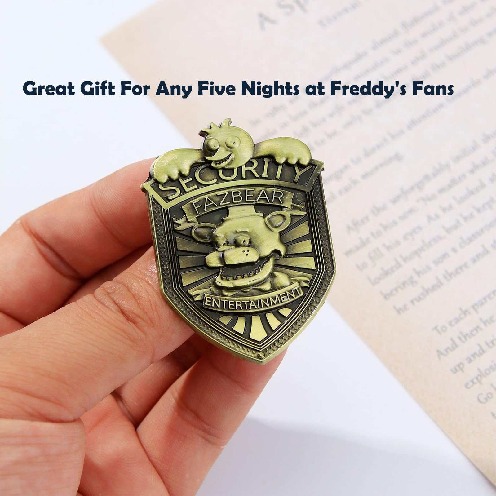 Mua FUUNUSLY FNAF5 Security Guard Badge Pins & FNAF5 Wallet Gift Set ...