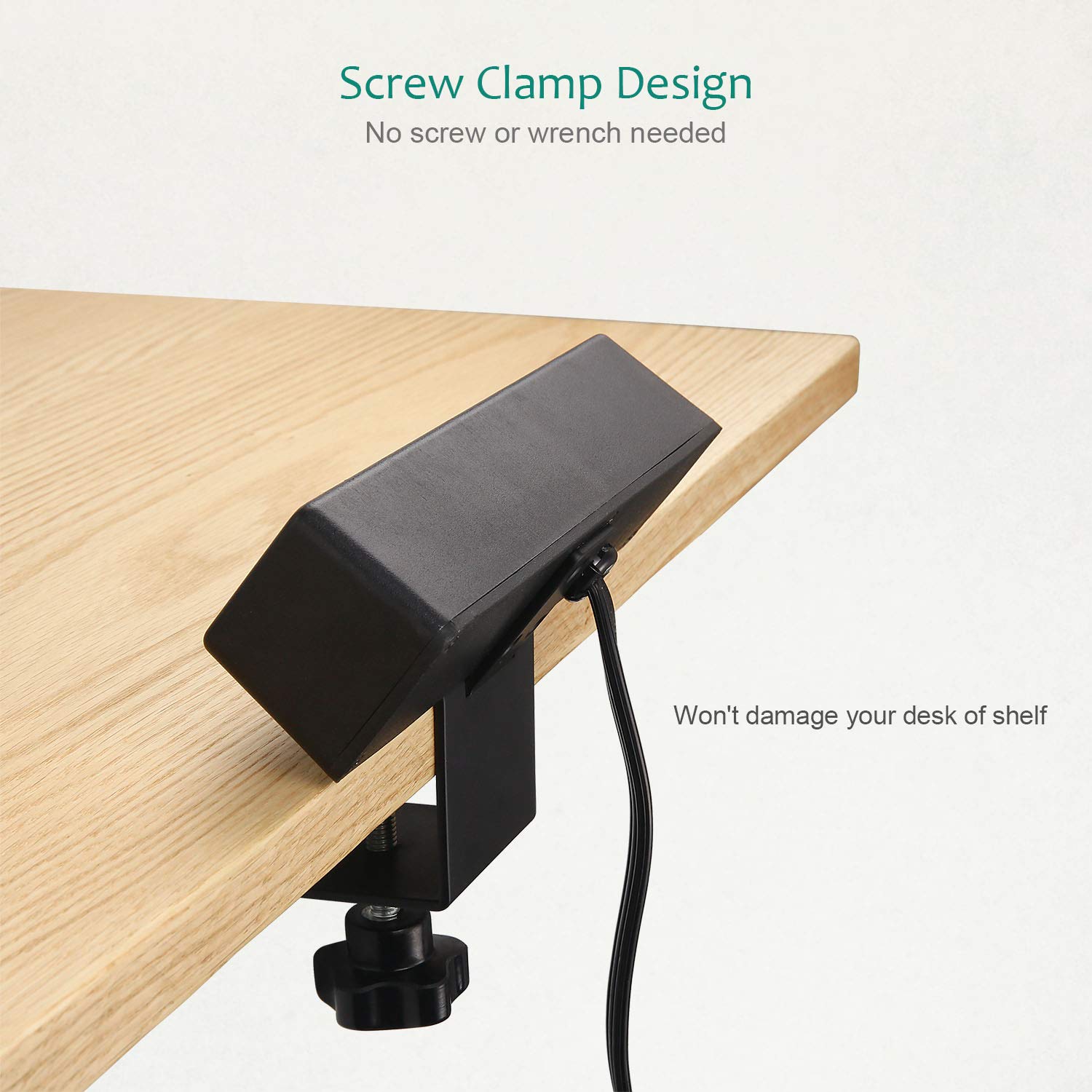 Mua Desk Clamp Power Strip with USB Port, 4 Outlet Desktop Mount ...