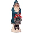 Amazon.com: RAZ Imports 2024 Woodland Wonder 12" Blue Velvet Santa with ...