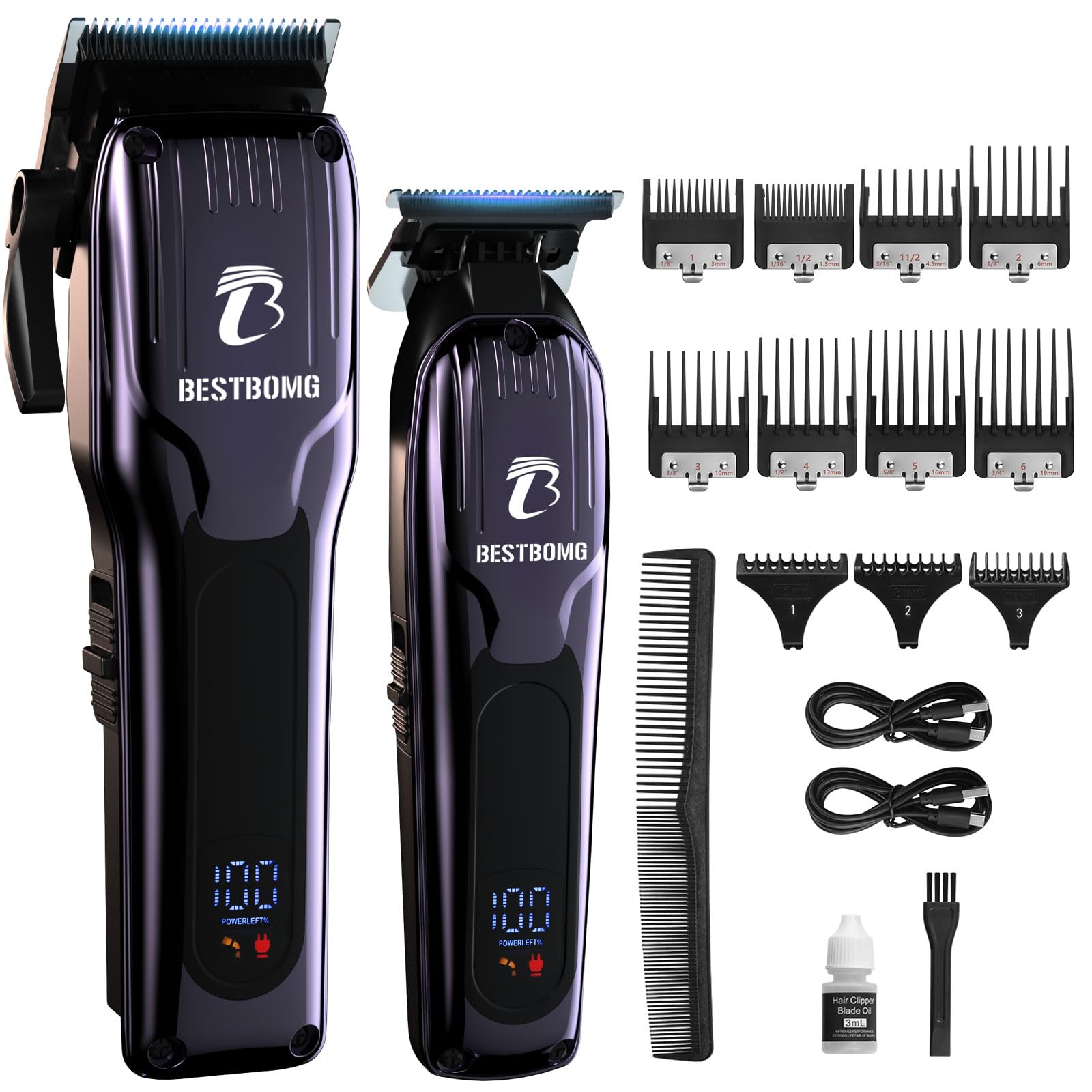 BESTBOMG® Professional Hair Clippers for Men, Professional Barber ...