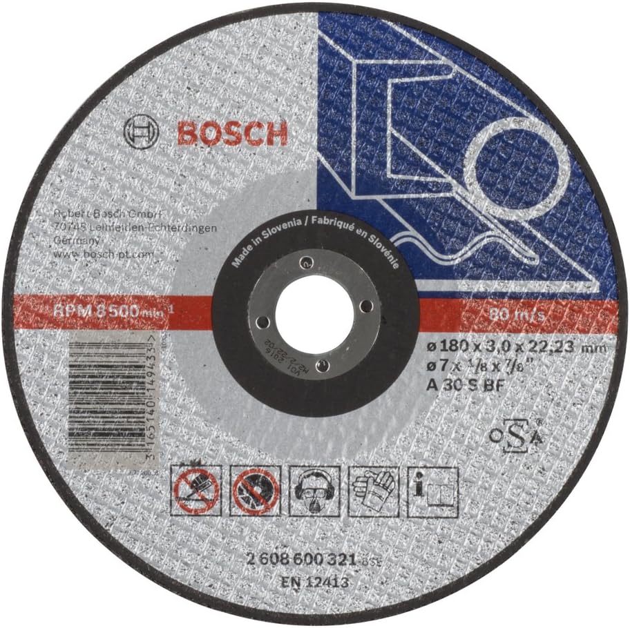 Bosch 2608600321 Disque à Tronçonner à moyeu plat expert for metal A 30 ...