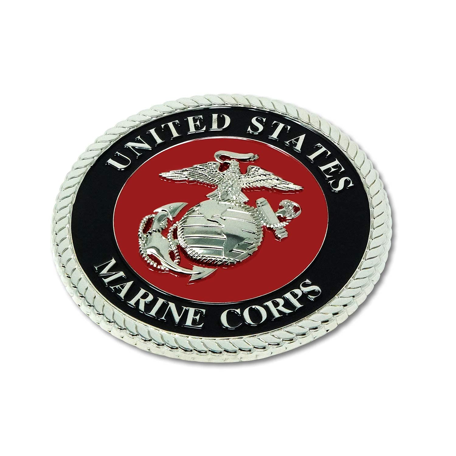 Mua USMC Red/Silver Auto Medallion – 3.5 Inches Marine Corps Eagle ...