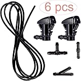 Amazon.com: 2Pcs Windshield Wiper Washer Nozzle Spray Jet Compatible ...