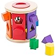 Amazon.com: Melissa & Doug Match and Roll Shape Sorter - Classic Wooden ...