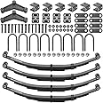 Amazon.com: Magorfas Tandem Trailer Leaf Spring 4 Leaf Double Eye 1750 ...