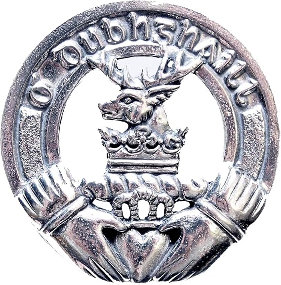 Doyle/O'Dubhghaill Irish Clan Crest Surname Badge: Amazon.co.uk: Clothing