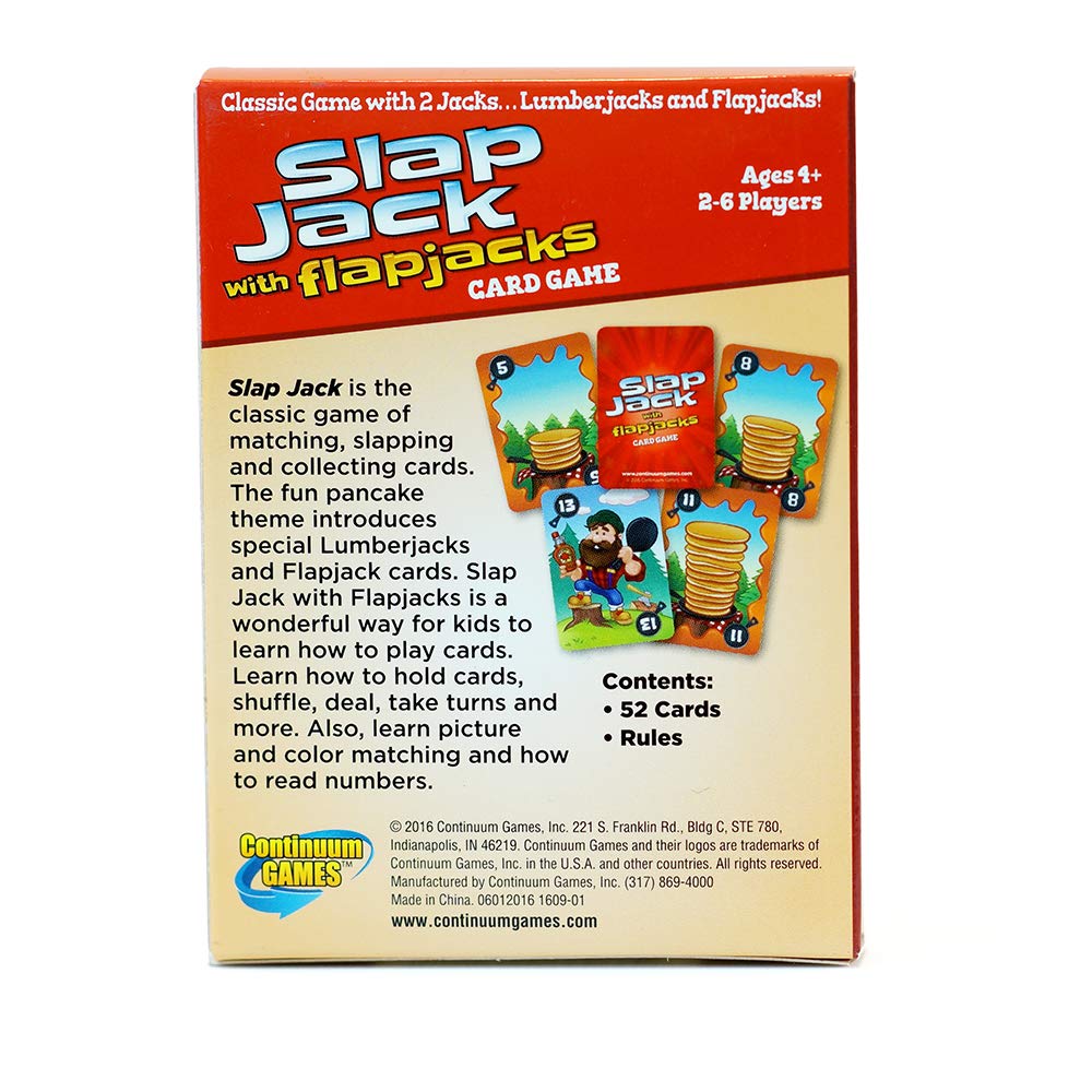 Continuum Games Slap Jack Flap Jacks Card Game - Kids Age 4 & Up on ...