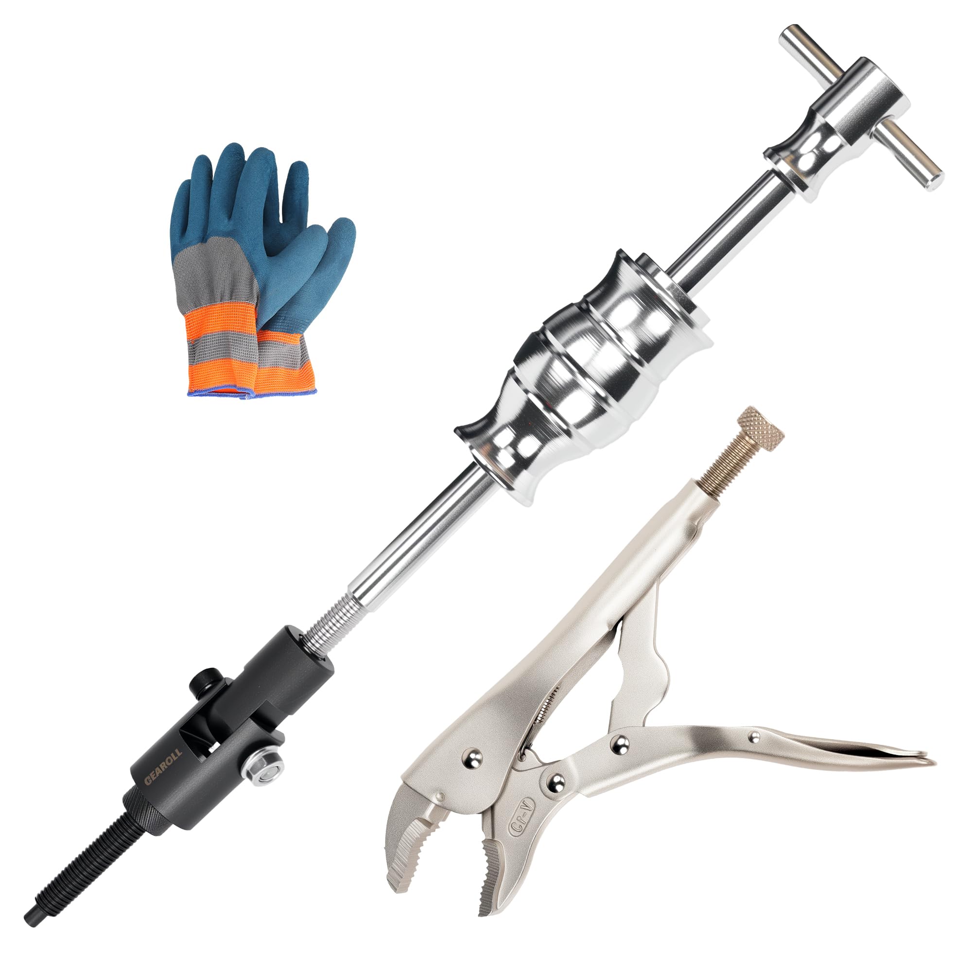 GEAROLL Locking Pliers Slide Hammer Puller Set, 9.8 in Locking Pliers 2 ...