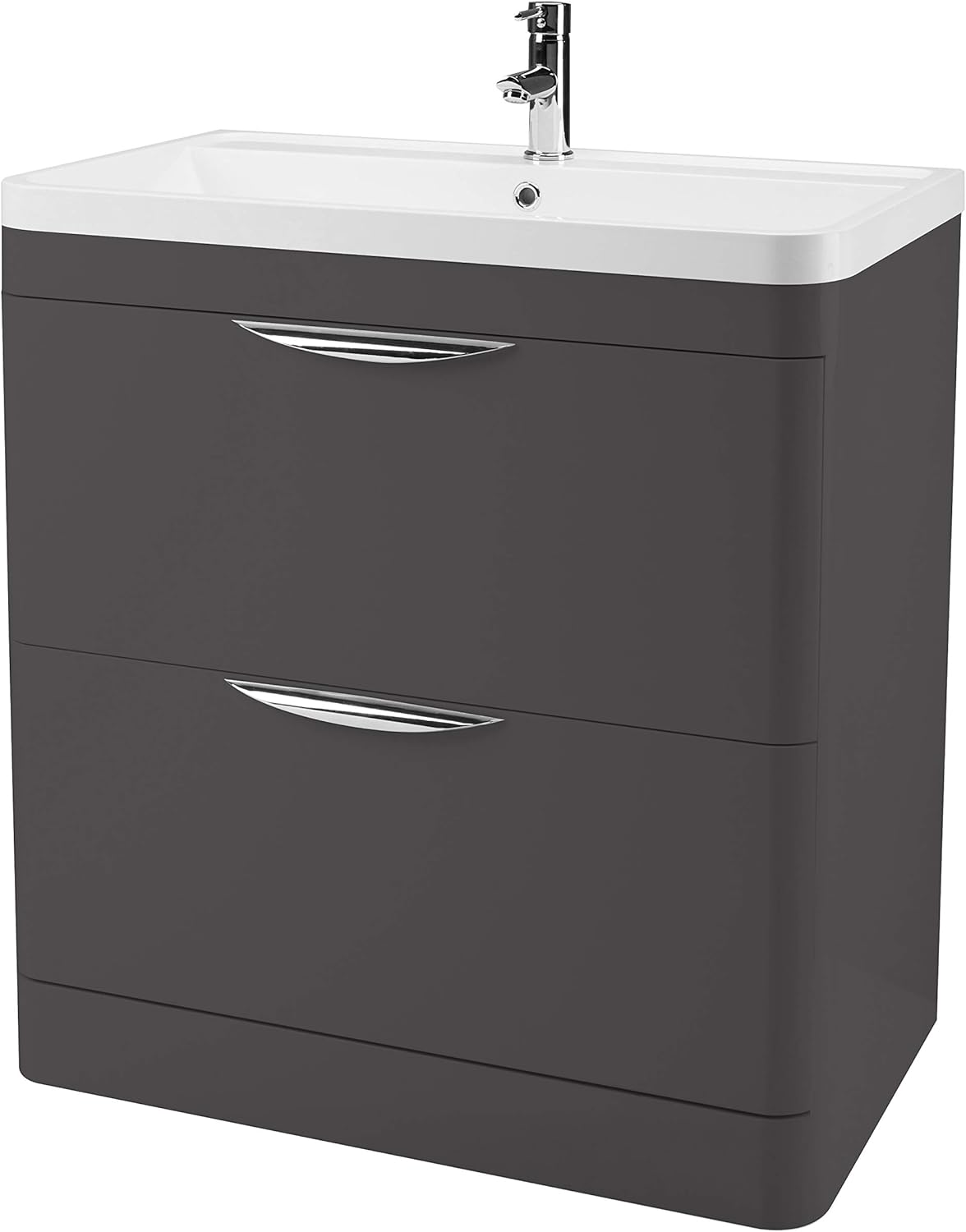 Nuie FPA904 Parade Modern Bathroom Floor Standing Vanity Storage Unit ...