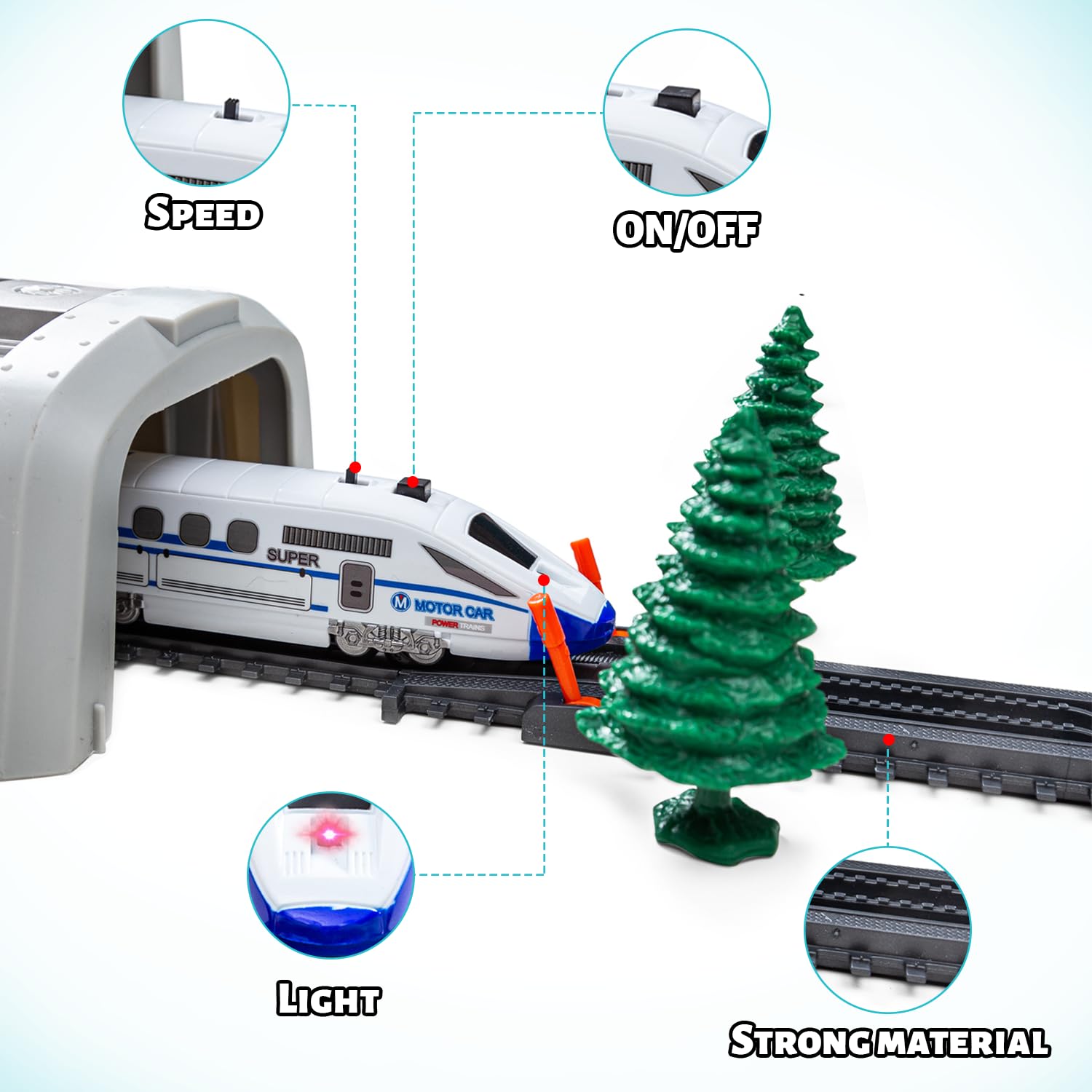 Mua Electric Train Set for Kids - High Speed Bullet Train with Tracks ...