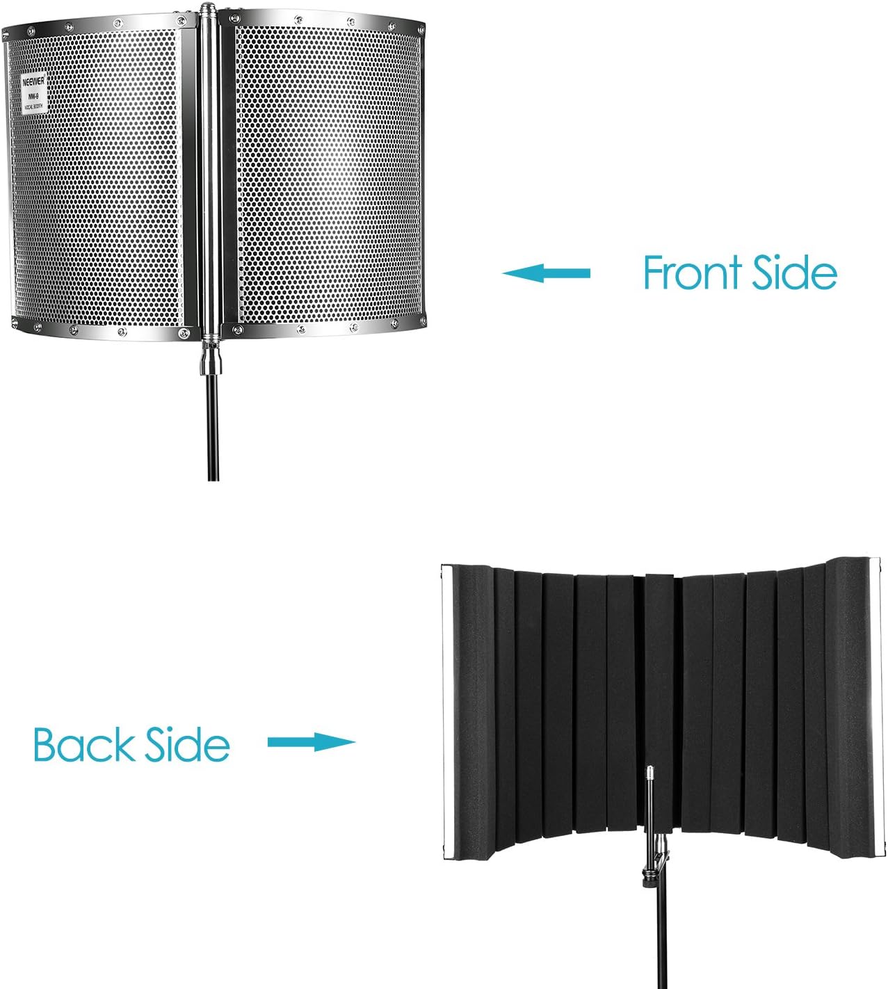 Neewer® Foldable Microphone Acoustic Isolation Shield with Lightweight ...