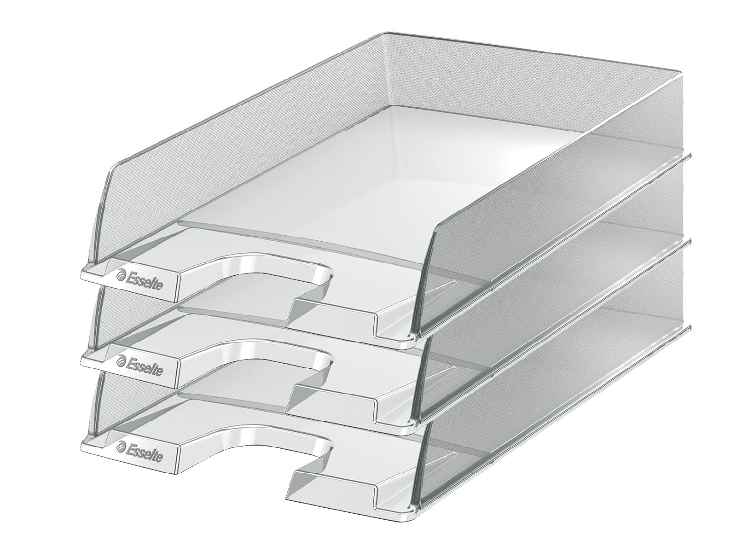 Esselte A4 Letter Tray, Glass Clear, Pack of 10, Europost Range, 623603 ...