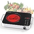 Amazon.com: GIHETKUT Single Burner Electric Cooktop,1800W 110V Electric ...