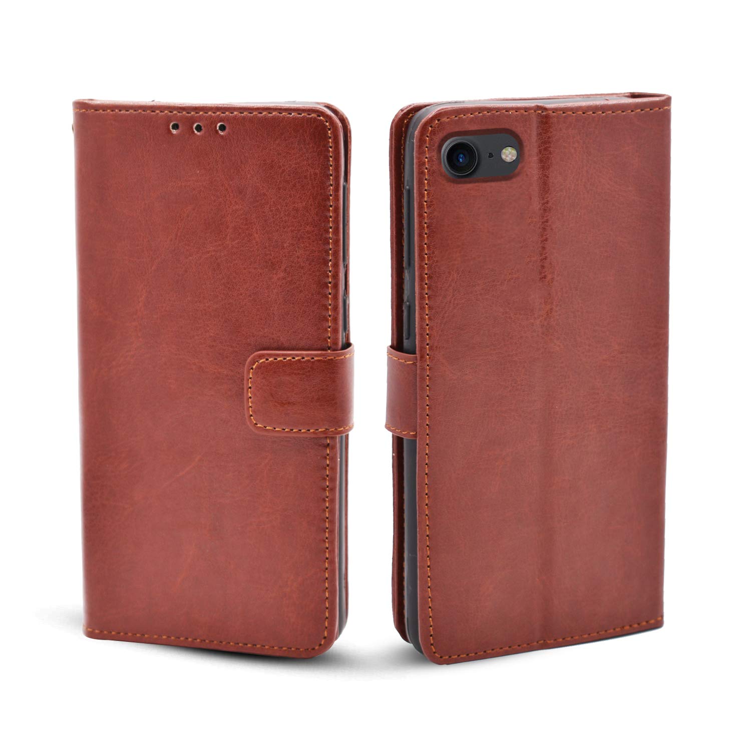 Pikkme Flip Cover for Apple iPhone 7 / iPhone 8 / iPhone SE 2020 Brown ...
