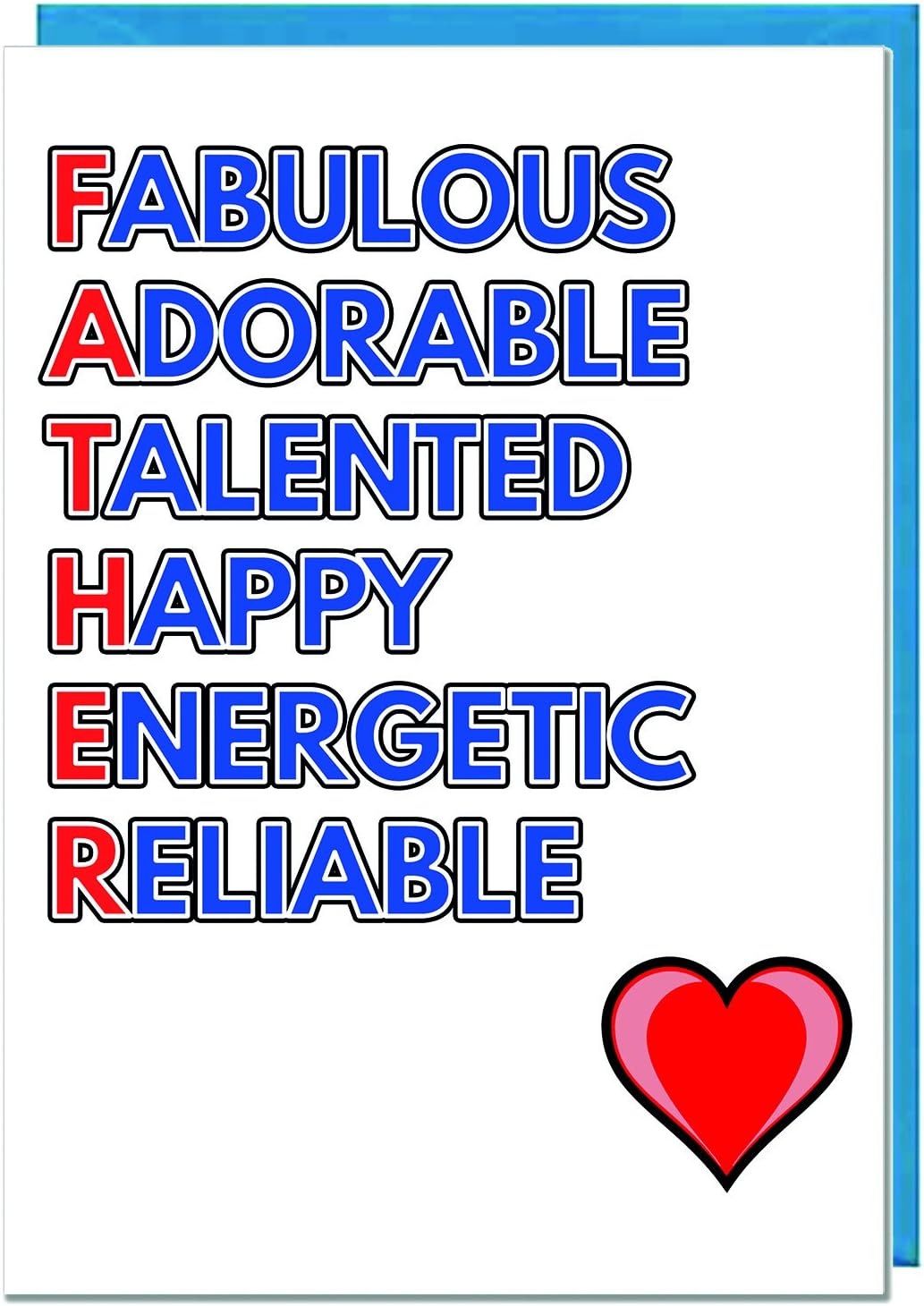 Father s Day Birthday Card Father Acrostic Poem Amazon co uk 