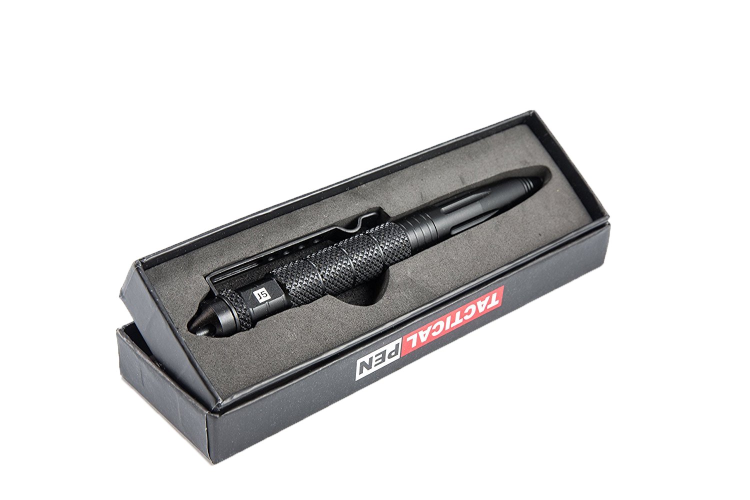 J5 Tactical Pen - 4 in 1 - Black Ball Point, Emergency Glass Breaker ...
