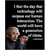 Amazon.com: Albert Einstein Motivational Quotes Wall Art Print ...