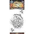 Amazon.com: Tinsley Transfers Pancho Prison Temporary FX Tattoo, Black ...