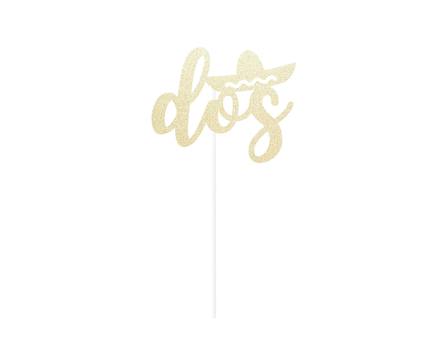 Amazon.com: Dos Cake Topper Fiesta Birthday Cake Topper Sign ...