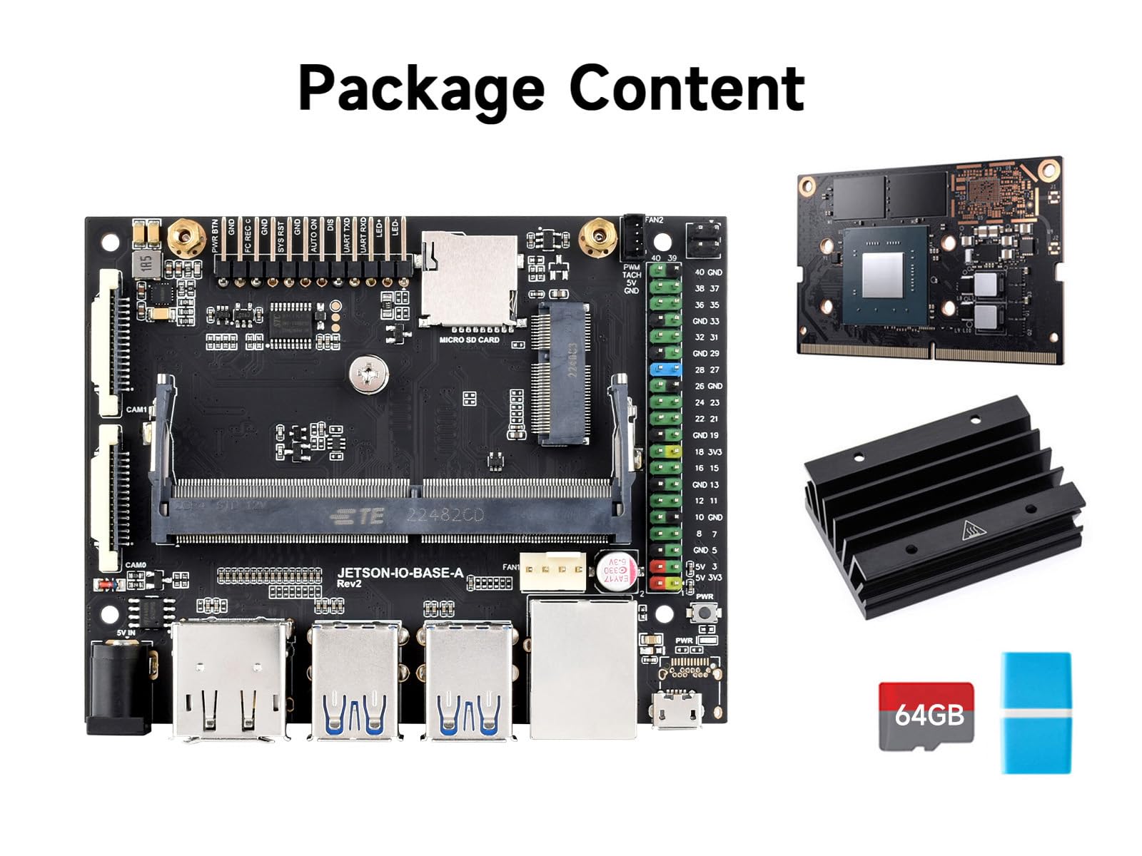 Mua Waveshare Jetson Nano Development/Expansion Kit, 16GB eMMC ...