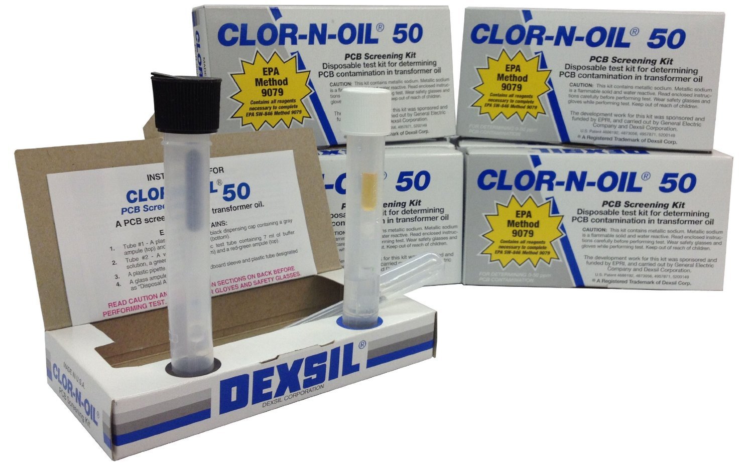 Dexsil CLO50SG Clor-n-oil PCB Screening Field Test Kit for Transformer ...