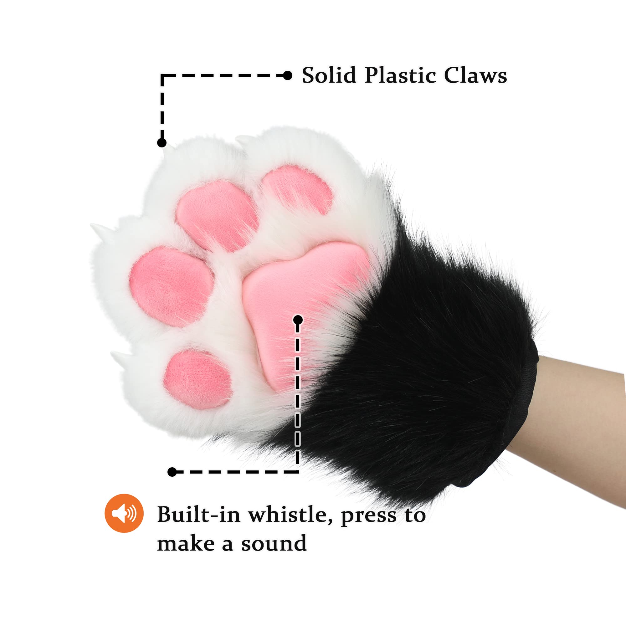 Mua Cosplay Animal Extended Fluffy Plastic Claws for Cat Fursuit Paws ...