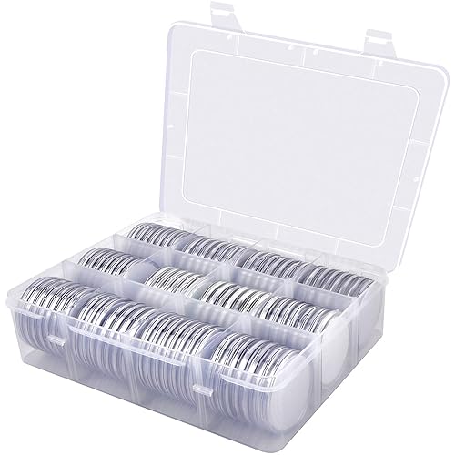 Coin Holders For Pennies 500 Pcs 25 Mm Coin Holder Capsules - Clear ...